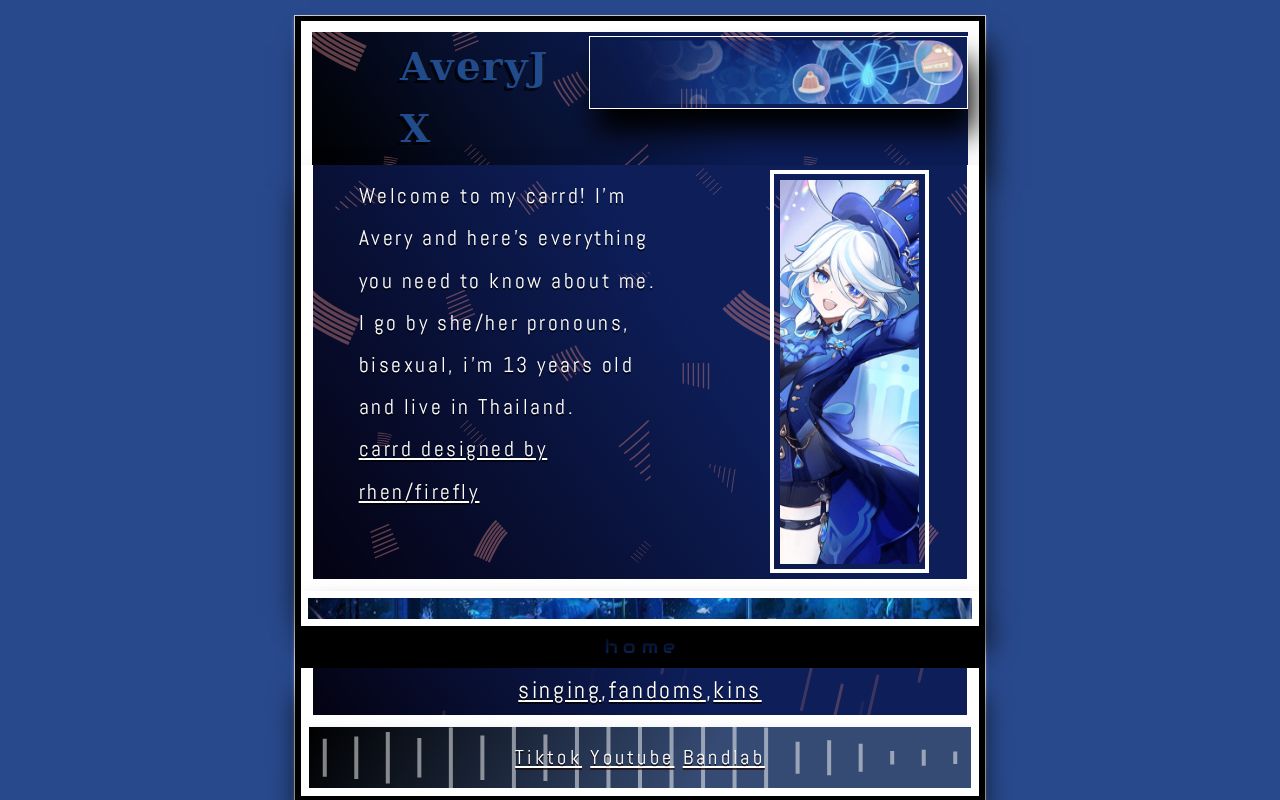 AveryJX's carrd [MADE BY FIREFLY]